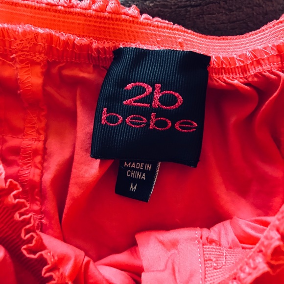 2B Bebe | Tops | Adorable Sexy 2b Bebe Coral Buttonup Tank Top | Poshmark